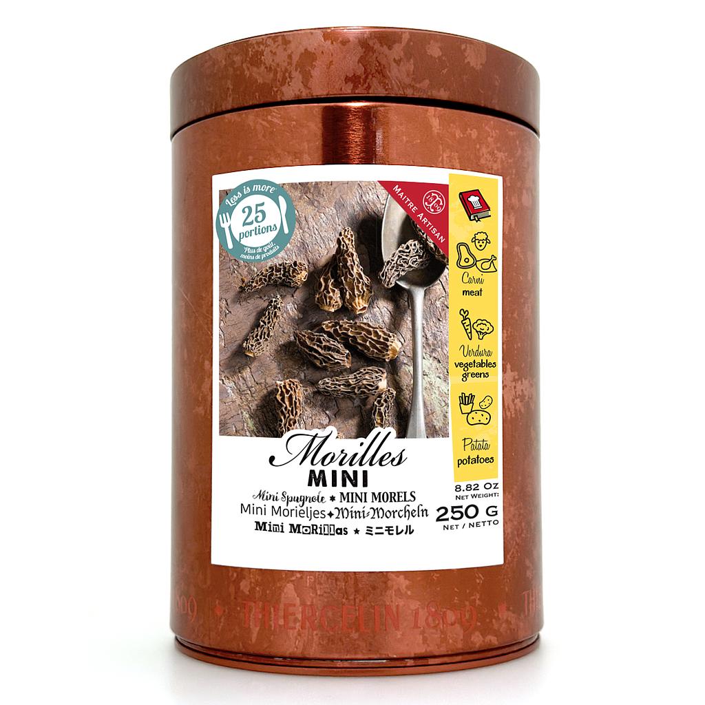 MINI MORILLES, calibre mini 5-10 mm, extra, têtes sans queues, boîte en ...